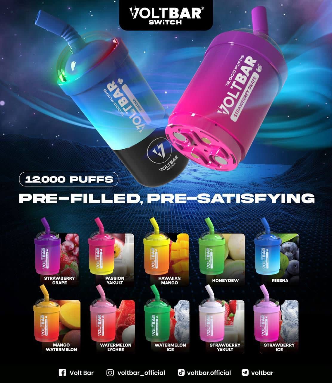 VOLTBAR SWITCH 12K PUFF CARTRIDGE - DOPE MALAYSIA